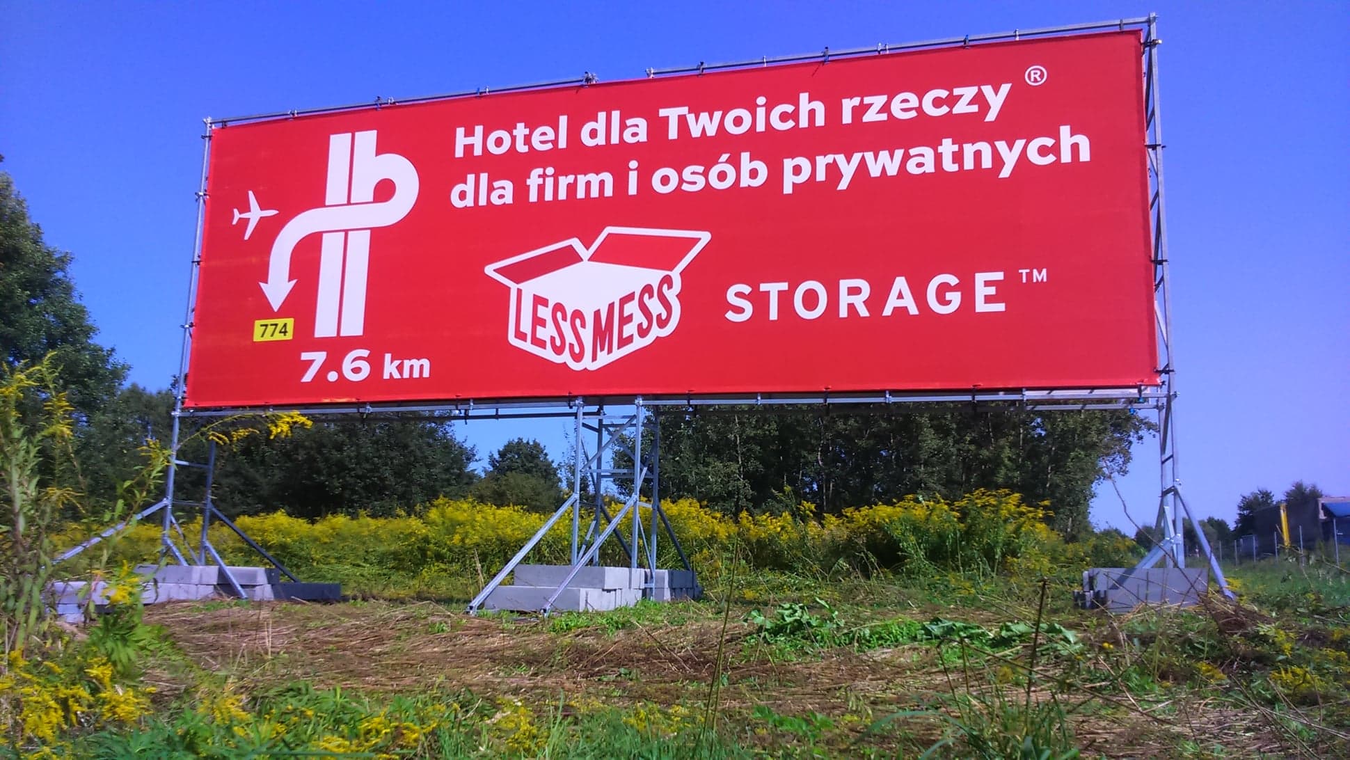 1 Konstrukcja Reklamowa 12x4m Obwodnica Krakowa Billboard X